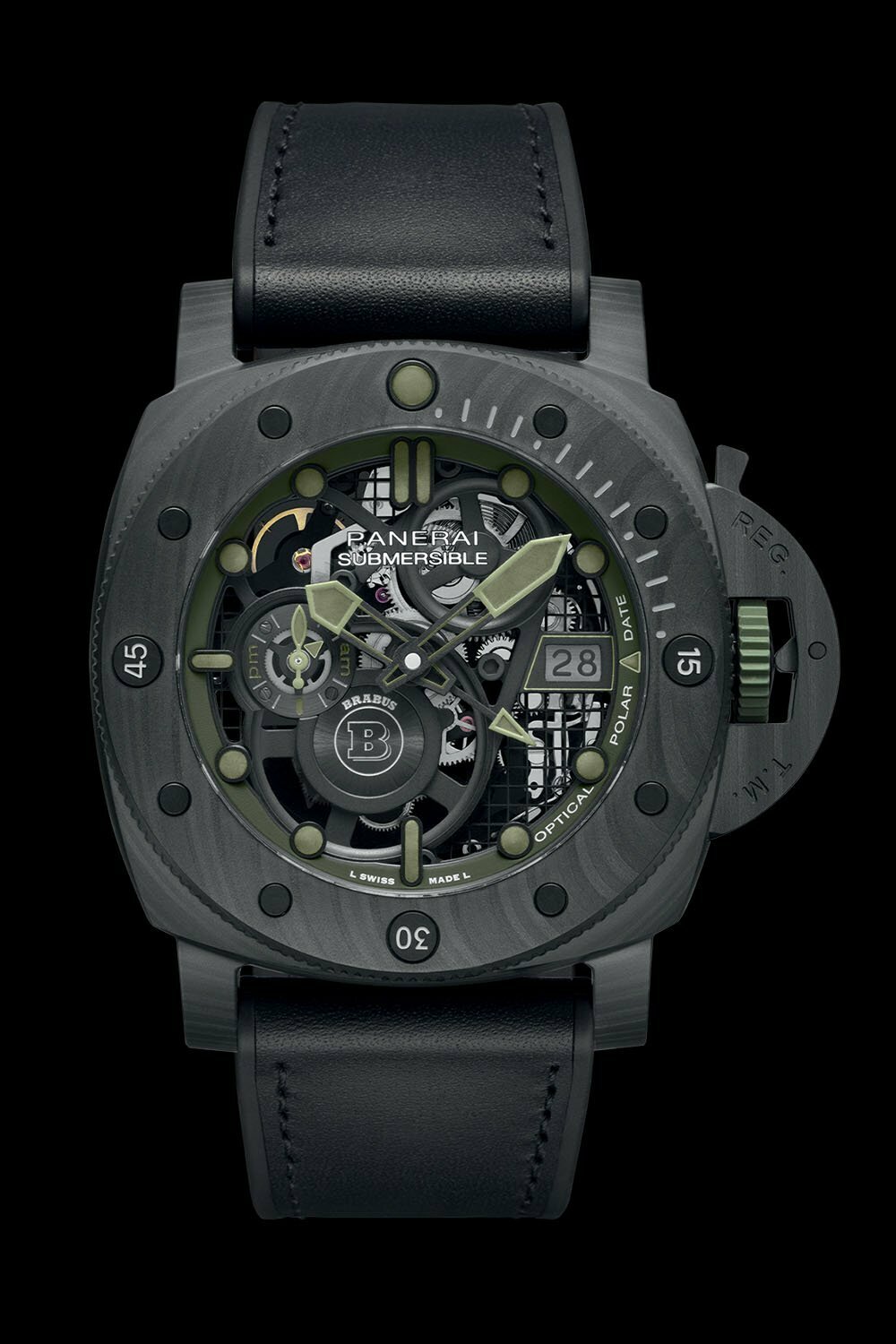 PREDSTAVLJAMO PANERAI SUBMERSIBLE S BRABUS VERDE MILITARE PAM01283 - La ...